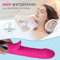 China G Spot Vibrator Thrusting Dildo 24.5cm Silicone USB Rechargeable Women Sex Toy for sale