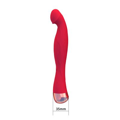 China Torbers Red G Spot Vibrator Silicone AV Stick 10 Frequency Clitoral Massager for Women for sale
