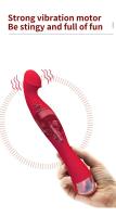 China Torbers Red G Spot Vibrator Silicone AV Stick 10 Frequency Clitoral Massager for Women for sale