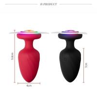 China Remote Control Silicone Thrusting Anal Plug 5 Modes Vibration 3 Thrusting Anal Vibrator for Women 200mAh for sale