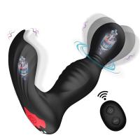China Remote Control Prostate Massager with Head Swing and Perineal Vibration Anal Plug for Men 10 Speed for sale