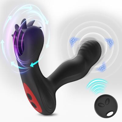 China Remote Control Prostate Massager Vibrator Anal Sex Toy Butt Plug 7 Vibration Modes 156g Silicone for sale