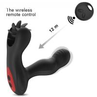 China Remote Control Prostate Massager Vibrator Anal Sex Toy Butt Plug 7 Vibration Modes 156g Silicone for sale