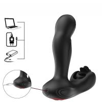 China Remote Control Prostate Massager Vibrator Anal Sex Toy Butt Plug 7 Vibration Modes 156g Silicone for sale