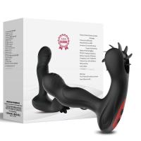 China Remote Control Prostate Massager Vibrator Anal Sex Toy Butt Plug 7 Vibration Modes 156g Silicone for sale