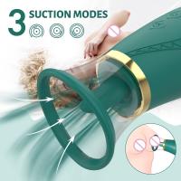 China USB Magnetic Charging Realistic Tongue Vibrator Sucking Licking Sex Toy 170mm Medical Silicone for sale