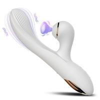 China Medical Silicone Sucking Vibrator with 10 Frequency Vibration and Suction for Women G Spot Massage for sale