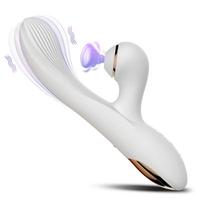 China Medical Silicone Sucking Vibrator with 10 Frequency Vibration and Suction for Women G Spot Massage for sale