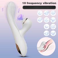 China Medical Silicone Sucking Vibrator with 10 Frequency Vibration and Suction for Women G Spot Massage for sale