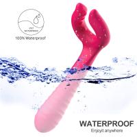 China Couples Vibrator Silicone Sex Toy 12 Modes USB Rechargeable IPX7 Waterproof for Male and Female Adult for sale