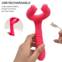 China Couples Vibrator Silicone Sex Toy 12 Modes USB Rechargeable IPX7 Waterproof for Male and Female Adult for sale