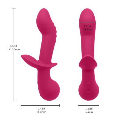 China G Spot Finger Vibrator Massager Double Headed Vibrating Stick Electric Sex Toy for Women 10 Speed for sale