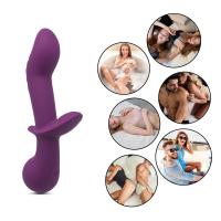 China G Spot Finger Vibrator Massager Double Headed Vibrating Stick Electric Sex Toy for Women 10 Speed for sale