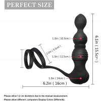 China Wireless Remote Control Anal Butt Plug Prostate Massager 10 Frequency Vibration for Men Women for sale