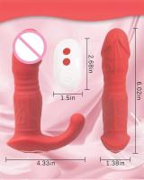 China Wireless Remote Control Prostate Massager Telescopic Anal Butt Plug Vibrator with 10 Vibrating Modes for sale