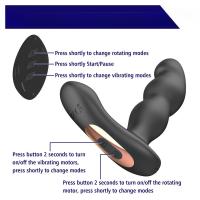 China Wholesale Remote Control Prostate Massager Anal Plug 7 Vibration Modes 650mAh USB Magnetic Charging Silicone for sale