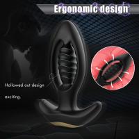 China Wireless Remote Control Powerful Anal Vibrator Butt Plug Silicone Sex Toy for Adults 126mm for sale