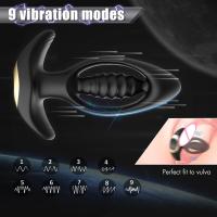 China Wireless Remote Control Powerful Anal Vibrator Butt Plug Silicone Sex Toy for Adults 126mm for sale