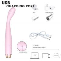 China USB Rechargeable G Spot Vibrator 10 Speeds Silicone Clitoral Massager for Women 18cm for sale