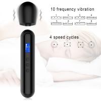 China LED Screen AV Wand Massager Waterproof Cordless Handheld 10 Vibration Modes 237.5mm Full Body Muscle Massager for sale