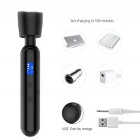 China LED Screen AV Wand Massager Waterproof Cordless Handheld 10 Vibration Modes 237.5mm Full Body Muscle Massager for sale