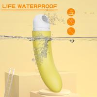 China Banana 2 in 1 Clitoral Sucking G-Spot Vibrator 7 Frequency Silicone Waterproof Sex Toy 150mm for sale