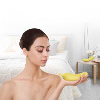 China Banana 2 in 1 Clitoral Sucking G-Spot Vibrator 7 Frequency Silicone Waterproof Sex Toy 150mm for sale