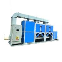 China Industrial Paint Spray Booth Exhaust Gas Treatment System with Activated Carbon Adsorption 10000 CFM for sale