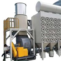 China 160 Piece Filter Bag Dust Collector 0.3 Micron Industrial Dust Removal System for sale