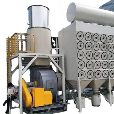 China 160 Piece Filter Bag Dust Collector 0.3 Micron Industrial Dust Removal System for sale