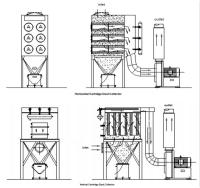 China Waste Gas Treatment Purification Machine 0.3 Micron Automatic Clean Filters Carbon Steel for sale