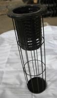 China Silicone Coated Carbon Steel Filter Bag Cage for Baghouse 280C High Temperature Dust Collector for sale