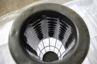 China Silicone Coated Carbon Steel Filter Bag Cage for Baghouse 280C High Temperature Dust Collector for sale