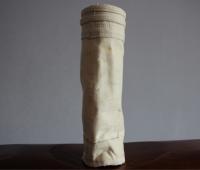 China FMS High Temperature Cement Air Filter Bag 2mm Thickness 800gsm for Boiler Baghouse for sale