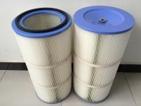 China 215mm ID Polyester Fiber Industrial Air Dust Collector Filter Cartridge 660mm for sale