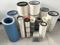 China 215mm ID Polyester Fiber Industrial Air Dust Collector Filter Cartridge 660mm for sale