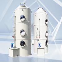 China PP Gas Scrubber Spray Tower for Industrial Waste Gas Treatment 2000-30000 m3/h for sale