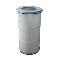 China 0.3um Pleated Air Cartridge Filter for Industrial Dust Filtration 325mm for sale