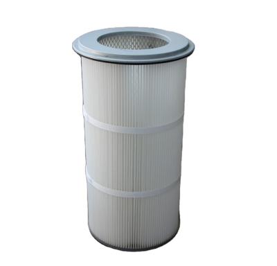 China 0.3um Pleated Air Cartridge Filter for Industrial Dust Filtration 325mm for sale