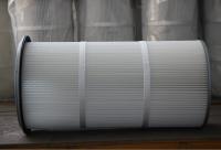 China Polyester HEPA Pleated Air Filter for Dust Collector 325mm x 1000mm 99.99% Efficiency for sale