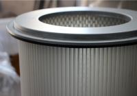 China Polyester HEPA Pleated Air Filter for Dust Collector 325mm x 1000mm 99.99% Efficiency for sale