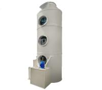 China PP Industrial Venturi Wet Scrubber Dust Collector 2000-3000 m³/h Air Volume 0.75kW for sale