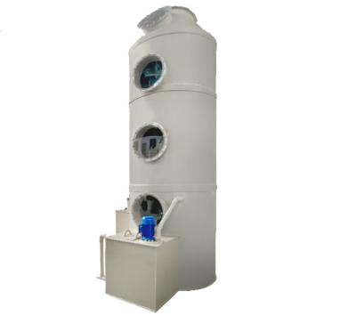 China PP Industrial Venturi Wet Scrubber Dust Collector 2000-3000 m³/h Air Volume 0.75kW for sale