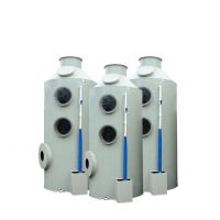China PP Wet Scrubber System 32mm Pump Out Pipe Exhaust Gas Air Filter 0.75kw Motor 1500m3h for sale