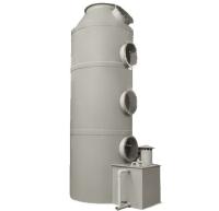 China PP Wet Scrubber System 32mm Pump Out Pipe Exhaust Gas Air Filter 0.75kw Motor 1500m3h for sale