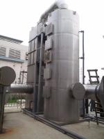 China PP Wet Scrubber System 32mm Pump Out Pipe Exhaust Gas Air Filter 0.75kw Motor 1500m3h for sale