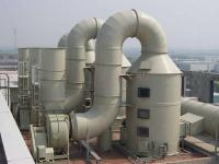 China Industrial Dust Scrubber Tower Spray Washing Tower 5 kW Exhaust Treatment System for sale