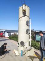 China PP Wet Scrubber Purification Tower 1500-50000 m3/h Waste Gas Treatment Acid Fume for sale