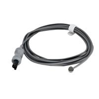 China GE Ohmeda Giraffe Adult Body Temperature Sensor Probe 3M PVC Cable 2 Pin Gold Plated for sale