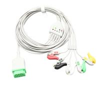 China Compatible DASH PRO3000 11PIN 3.2m ECG Cable with IEC CLIP TPU Leads Medical Consumables CE Certified for sale